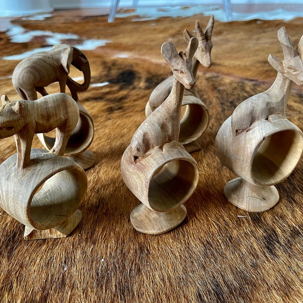 African Wood Ring - Etsy