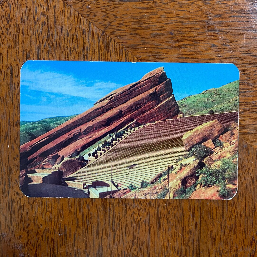 Vintage Red Rocks Amphitheater Postcard - Etsy