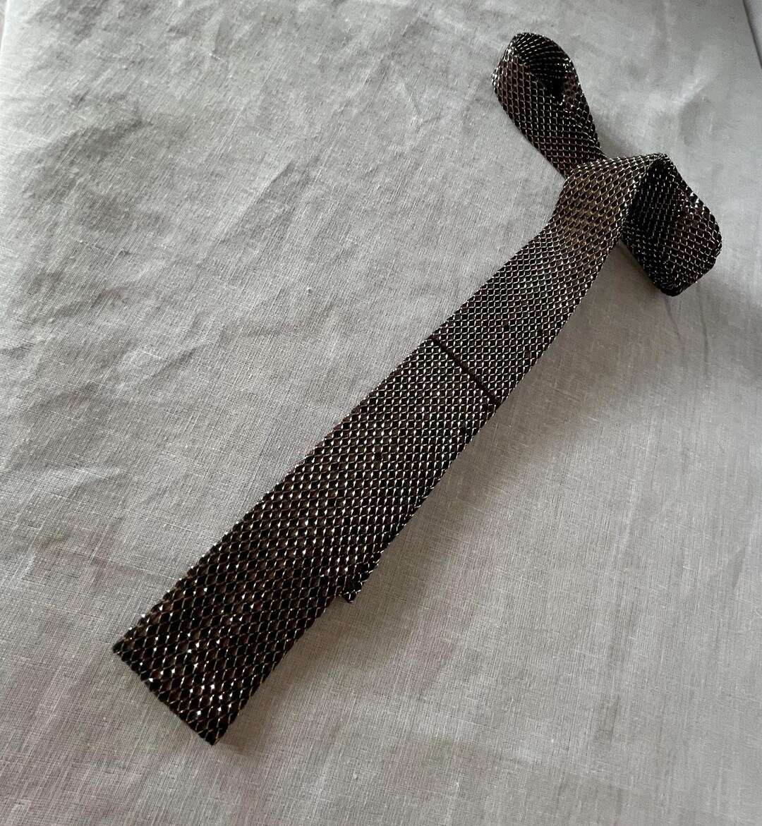 Vintage WEMBLEY Lurex Necktie Square End 2" Nos Deadstock Rab Vlv Mod ...