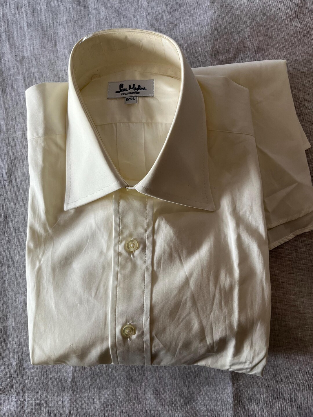 Vintage Mens Dress Shirt LOU MYLES Disegnatore CANADA 15 1/2 Nos - Etsy