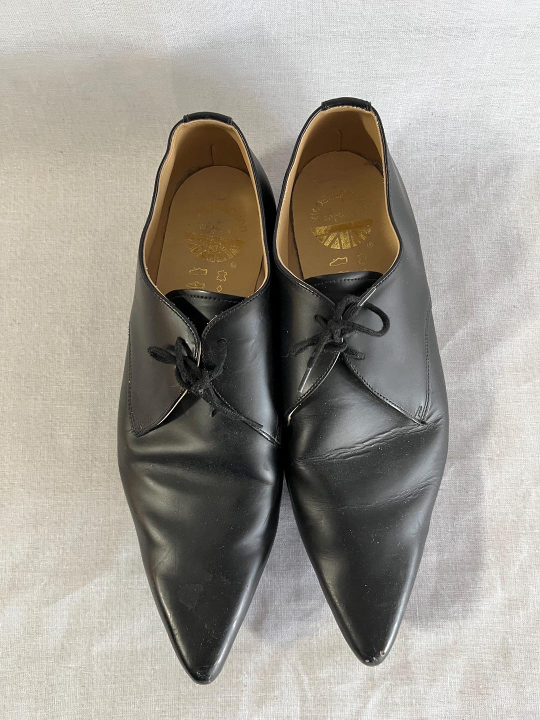 UNDERGROUND ENGLAND Mens Black Leather Shoes WINKLEPICKERS Uk12 - Etsy