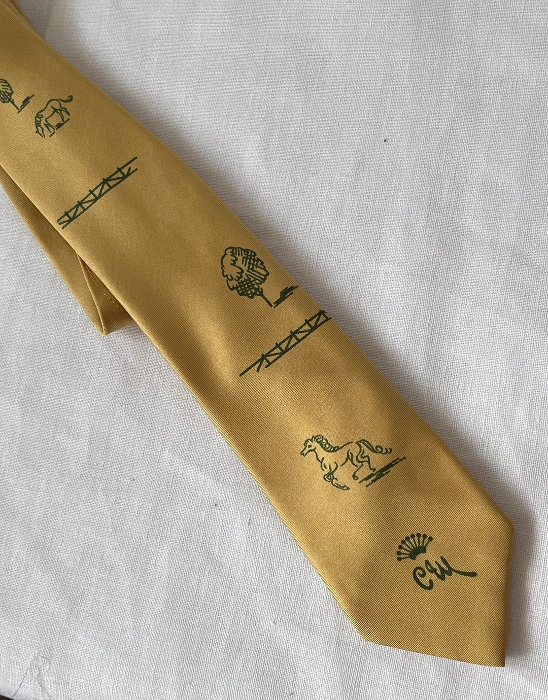 Vintage Countess Mara Silk Necktie Horses Nos Deadstock Vlv - Etsy