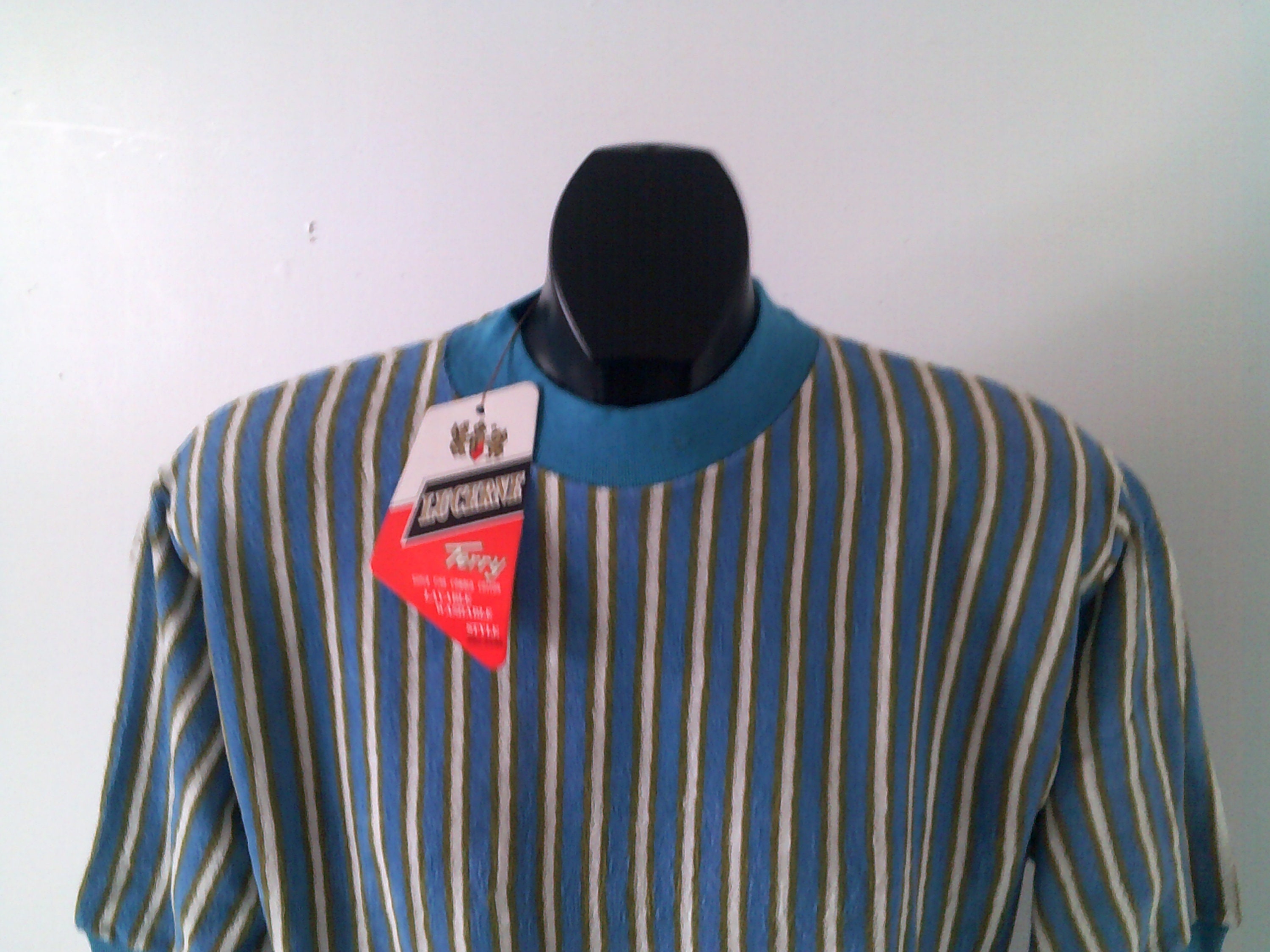 Vintage 60s MENS Terry Knit Ringer Top Shirt L LUCERNE NOS - Etsy