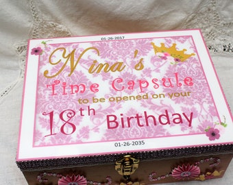 Baby Time Capsule Box First Birthday Time Capsule Ideas