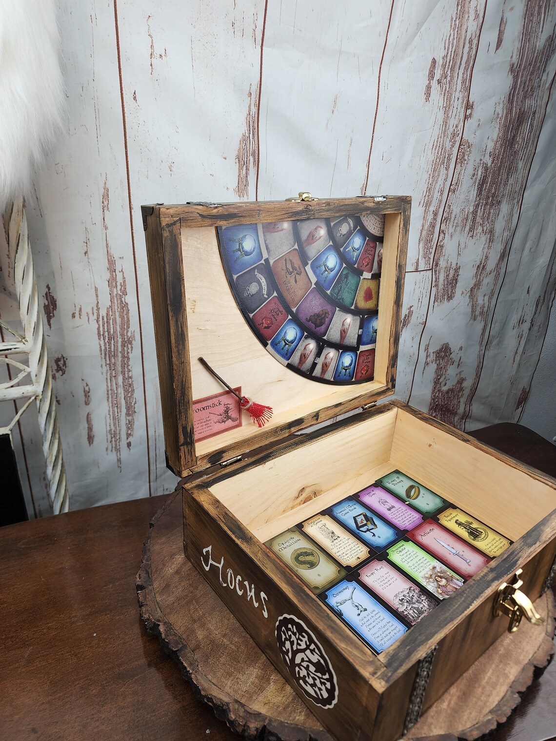 Wizard Storage Box air Element Wizard Wand Wood Box spells - Etsy