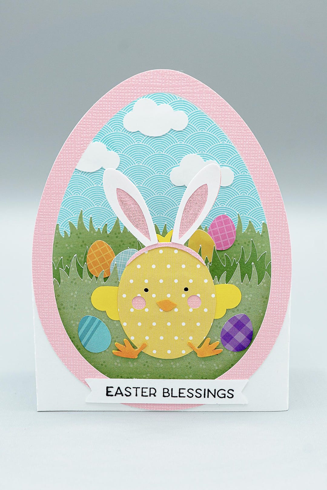Easter Chick 3D Card~ 3D Card~ Egg Shape - Etsy