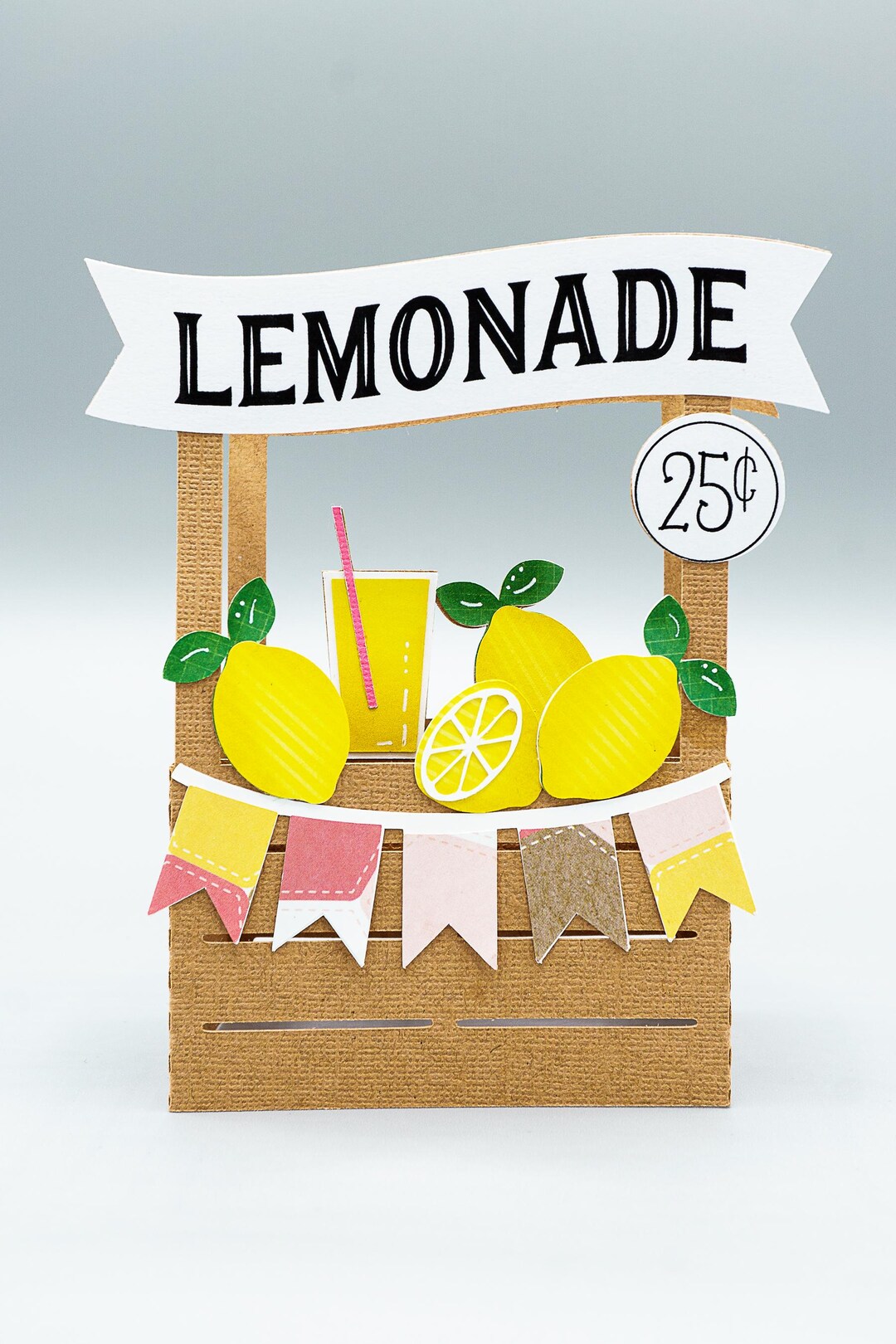 3D Lemonade Stand Card: Get Well, Just Because, Sunshine - Etsy