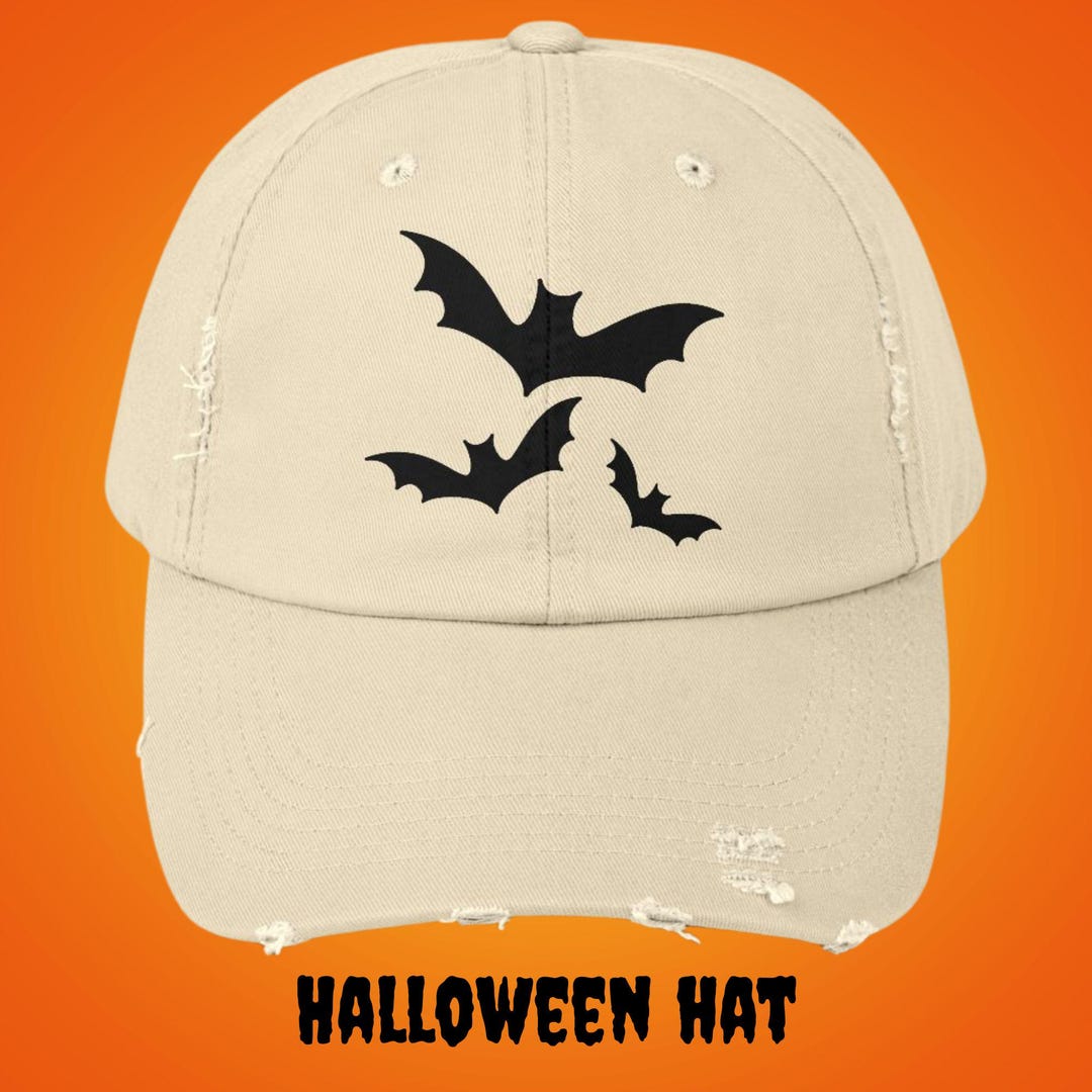 Halloween Bat Hat, Spooky Hat, Costume Party Cap - Etsy