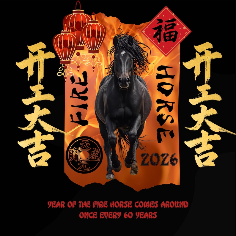 Fire Horse 2026 Hardcover Journal Chinese New Year 2026 - Etsy