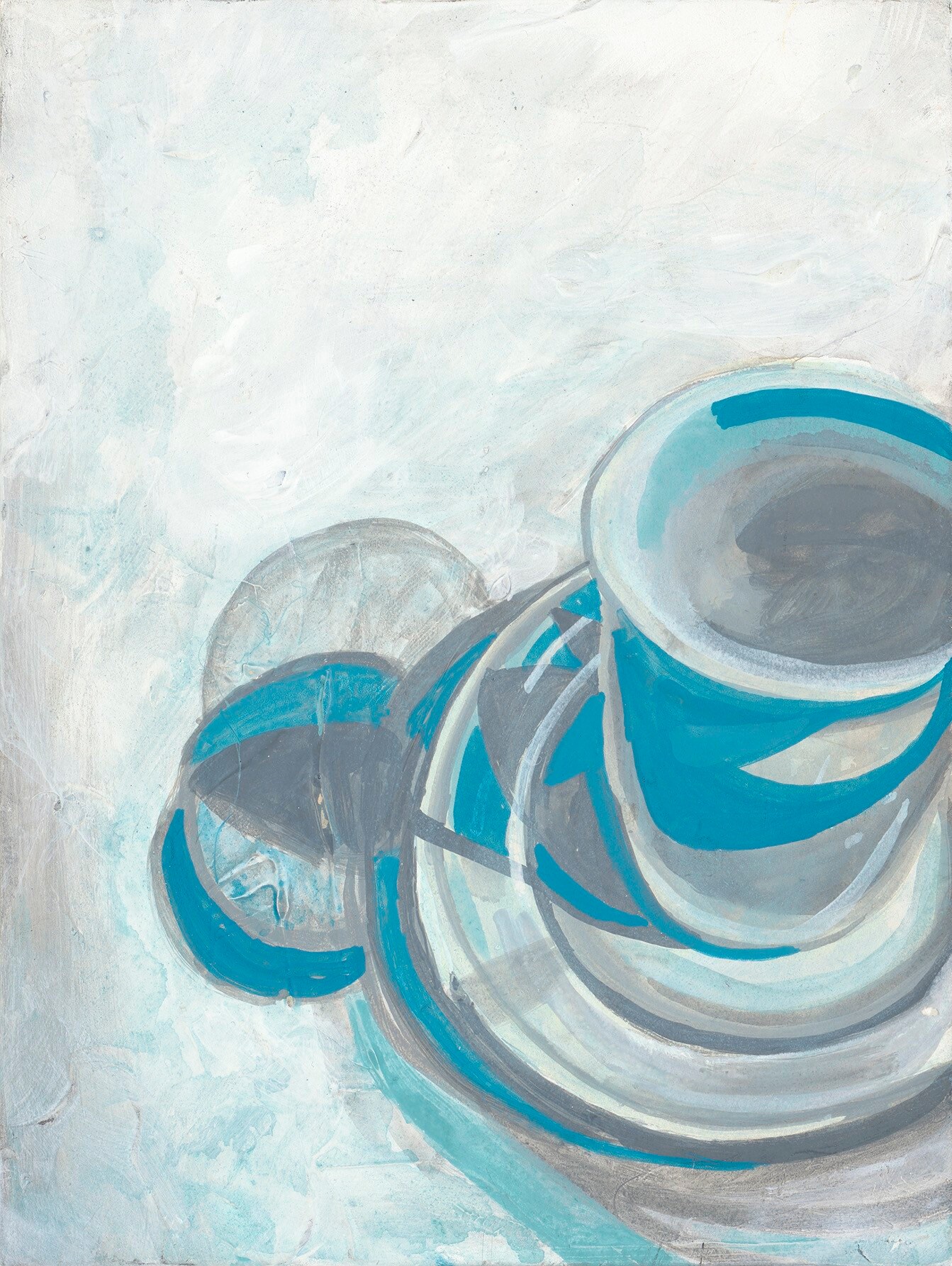 Coffee Art, Original Acrylic Painting, Coffee Artwork, Abstract Artwork ...