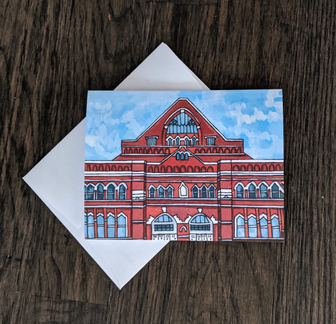 Ryman Auditorium Note Cards Artwork Notecards Nashville TN - Etsy