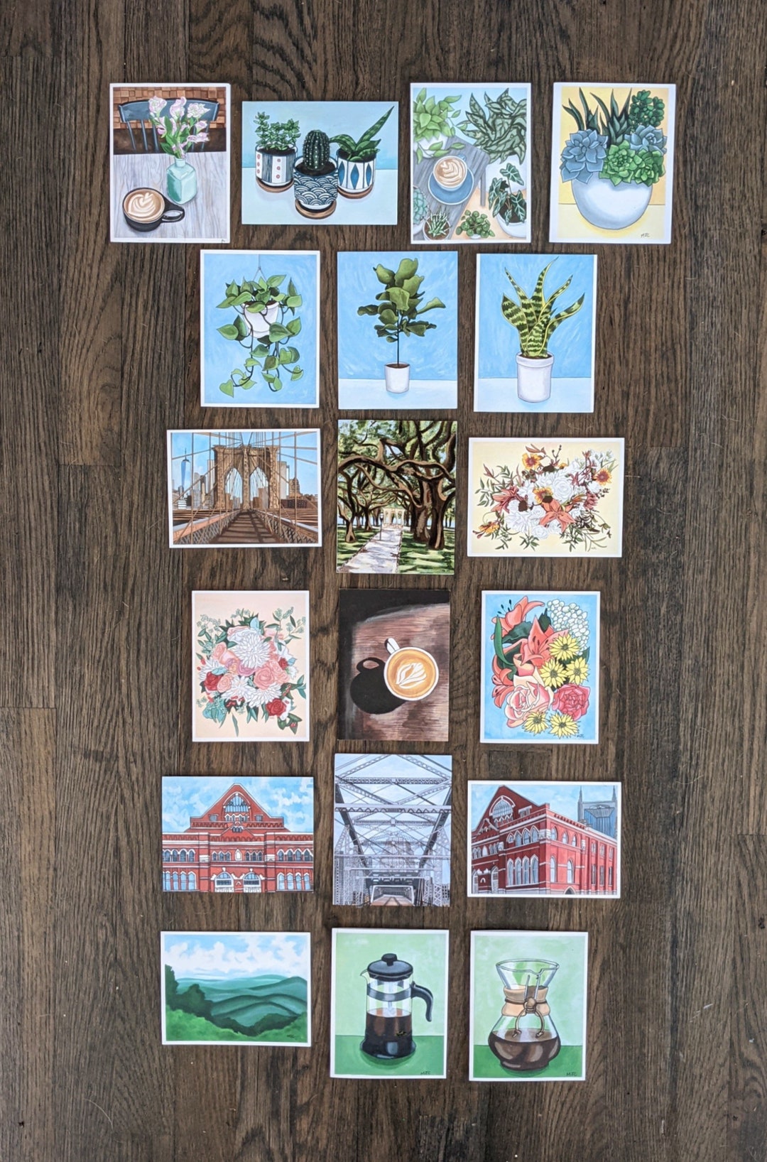 Mix and Match Cards, Blank Cards, Notecards Set, Notecards With ...