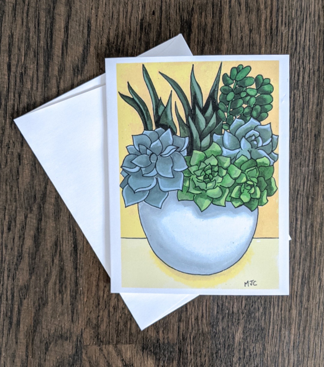 Succulent Notecard, Artwork Notecards, Any Occassion Notecards ...