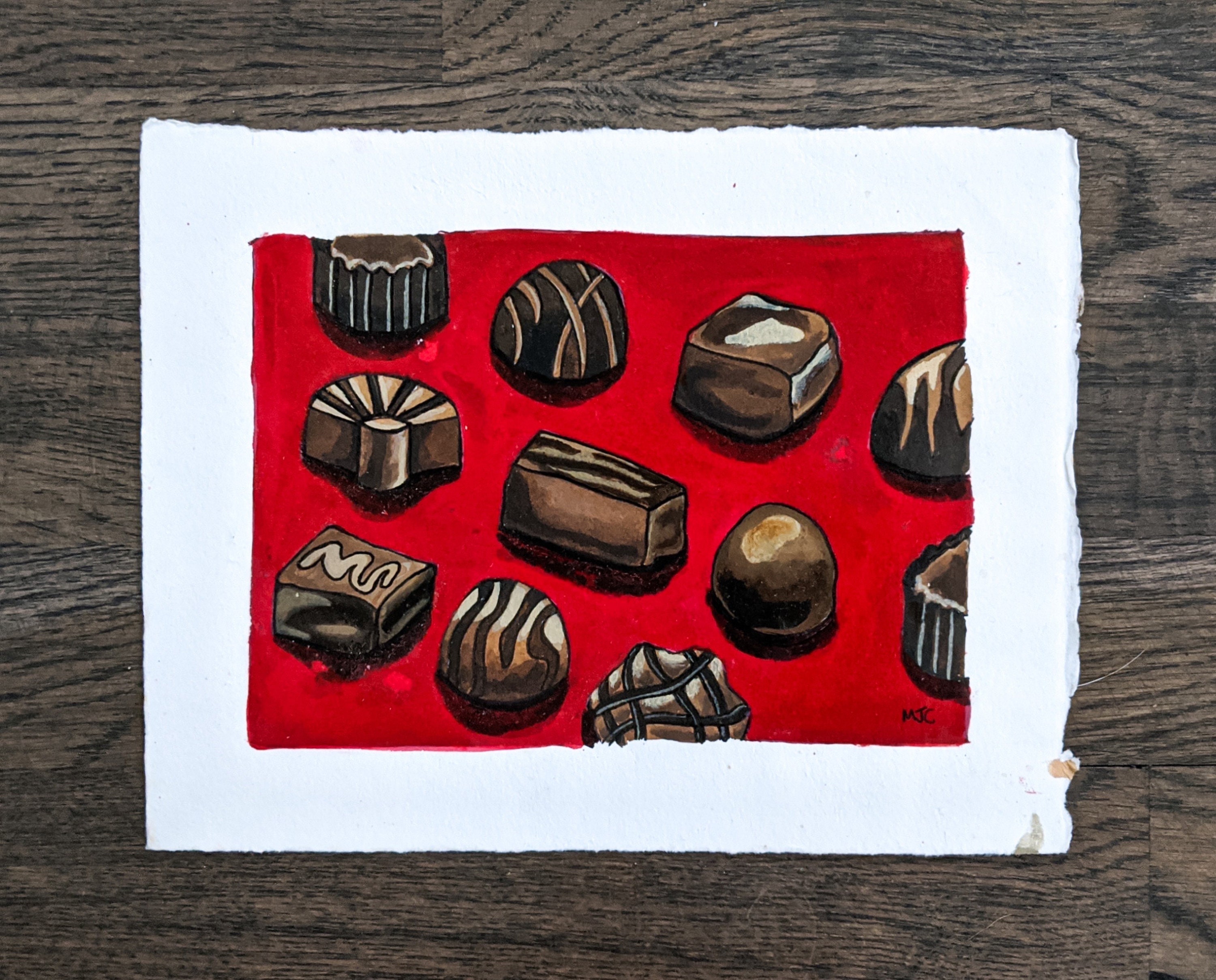 Chocolate Art Gourmet Chocolate Painting Fancy Chocolate | Etsy