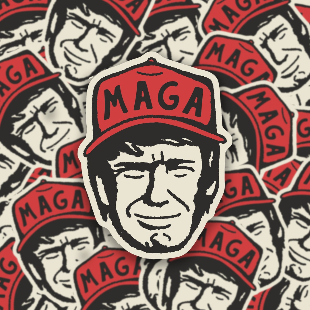 TRUMP STICKER 3x3 - Donald Trump Sticker No.4 - Sticker Mule - MAGA ...