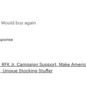 MAHA Hat Sticker, RFK Jr. Campaign Support, Make America Healthy Again ...