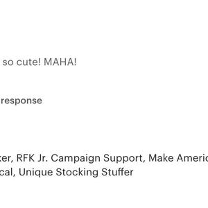 MAHA Hat Sticker, RFK Jr. Campaign Support, Make America Healthy Again ...
