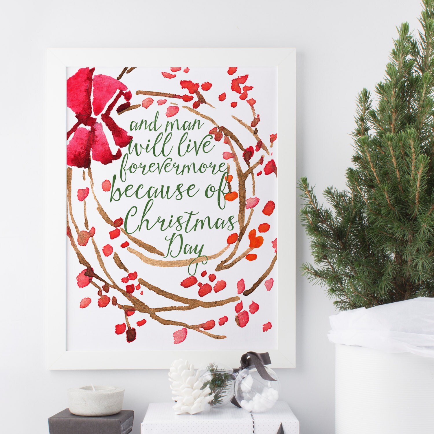 Man Will Live Forevermore Because of Christmas Day - Etsy
