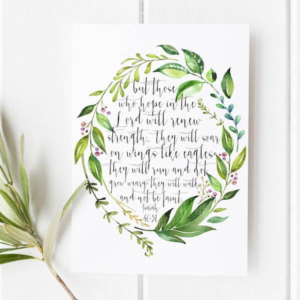 Renew Their Strength - Etsy