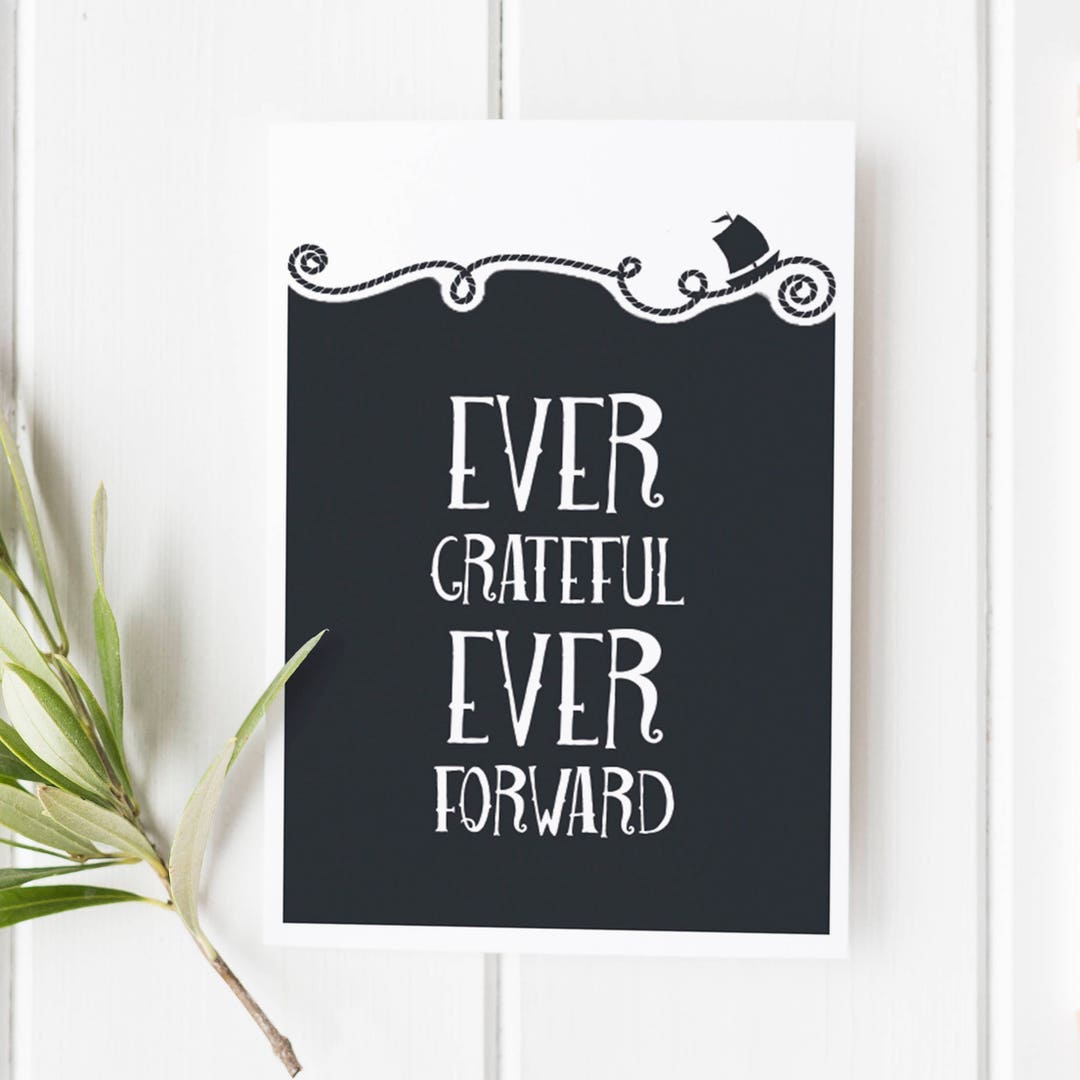 Ever Grateful Ever Forward Print, Christian Wall Art, Inspirational ...