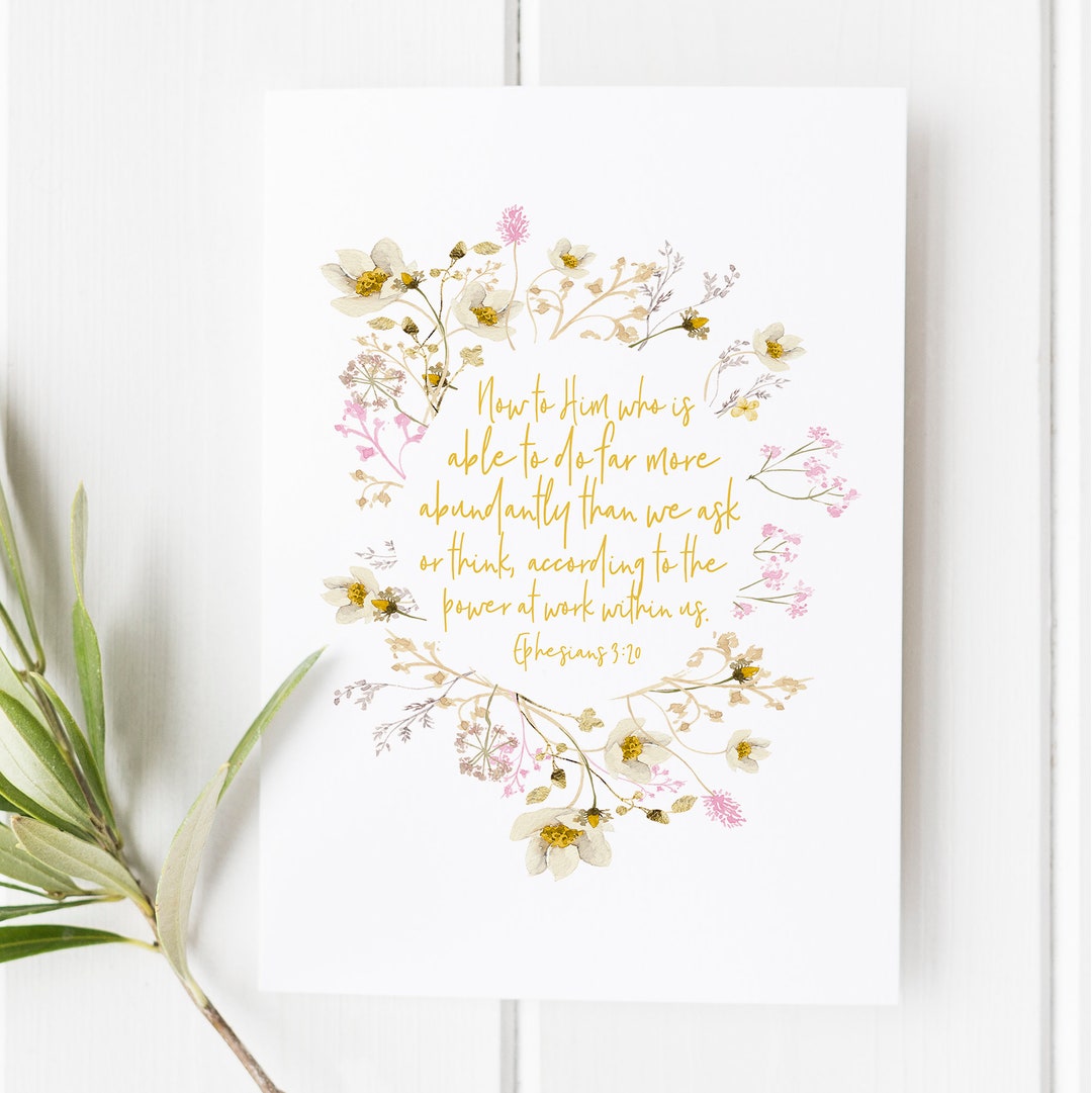 Ephesians 3:20 - Now to Him Who is Able to Do Immeasurably More - Bible ...