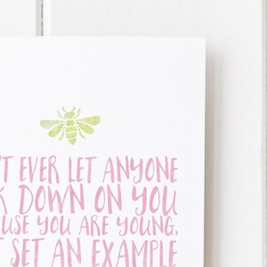 1 Timothy 4:12 Don't Ever Let Anyone Look Down Baptism Gift Bible Verse ...