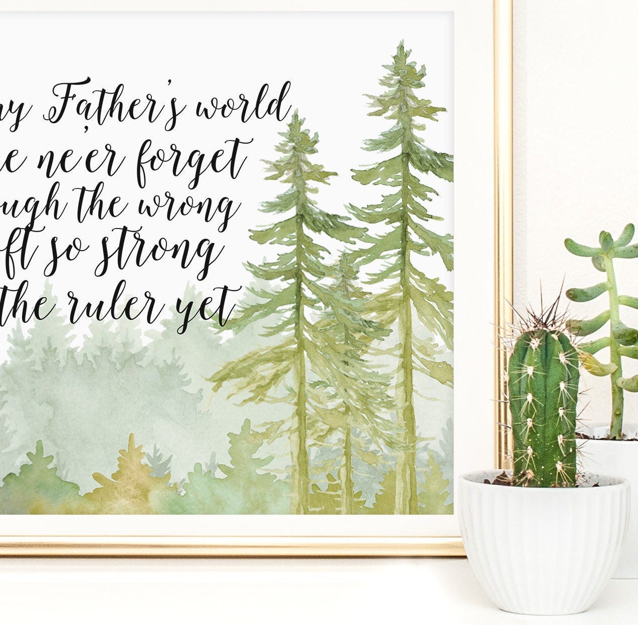 This is My Father’s World Print, Christian Wall Art, Bible Verse Decor ...