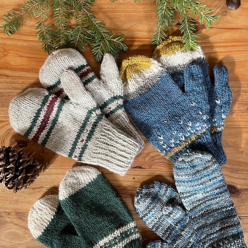 Fair Isle Mittens - Etsy