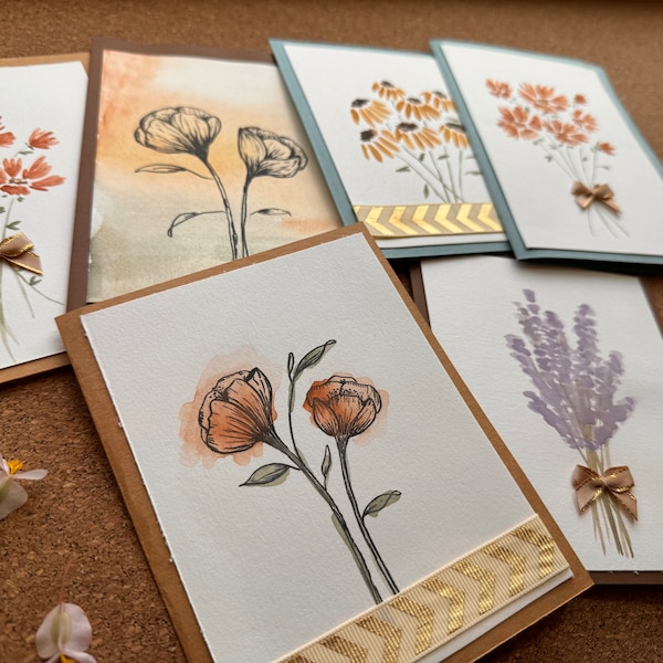 Watercolor Cards Hand Painted - Etsy