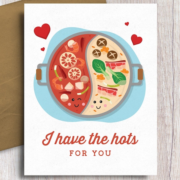 Ramen Cup Noodles Funny Food Pun Greeting Card, Just Because, Valentine ...