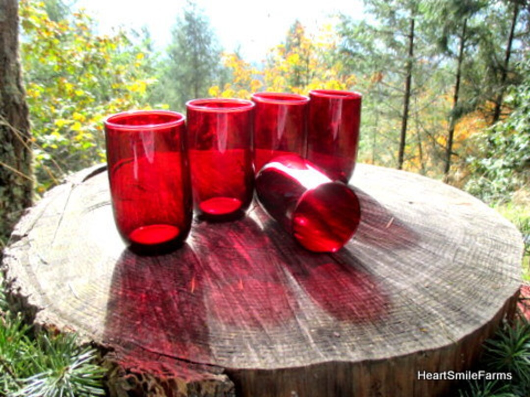 Anchor Hocking Royal Ruby 4 Inch Tumblers - Royal Ruby by Anchor ...