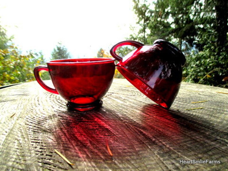 Anchor Hocking Royal Ruby Punch or Snack Cups Set of 12 Ruby Punch Cups ...