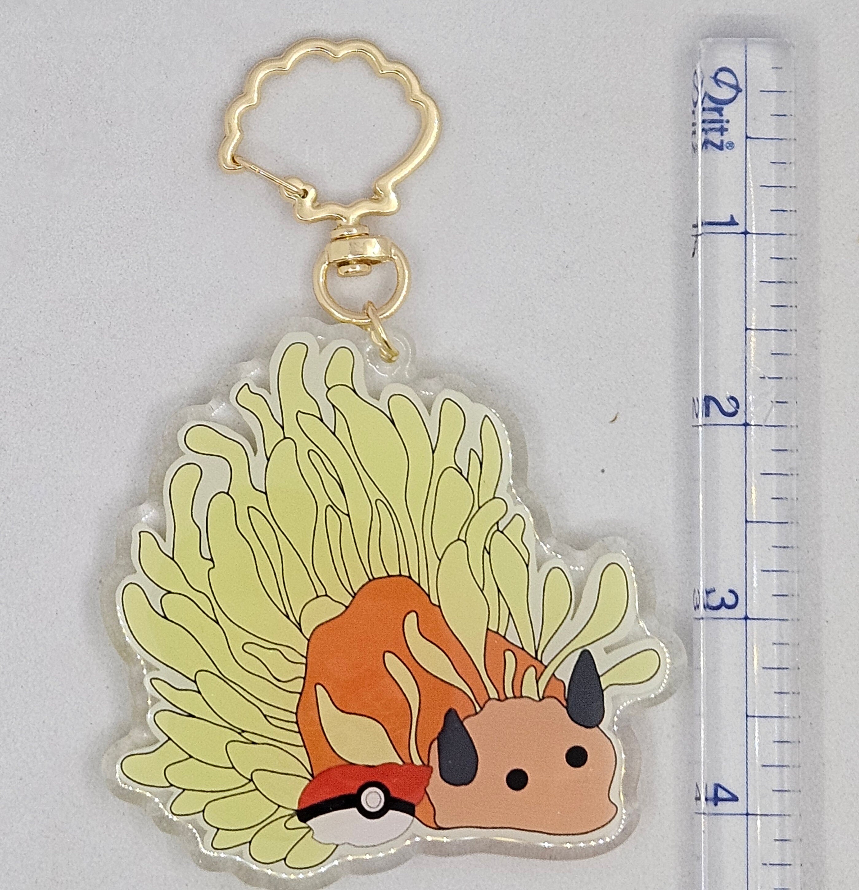 Flareon Sea Slug Keychain - Etsy