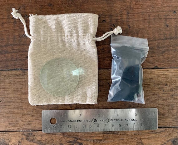 5X Magnifying Glass Fire Starter With Char Cloth - Etsy