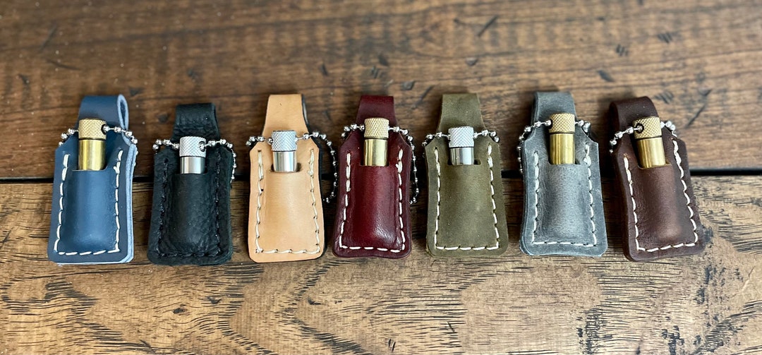Leather Oil Vial Keychain - Etsy
