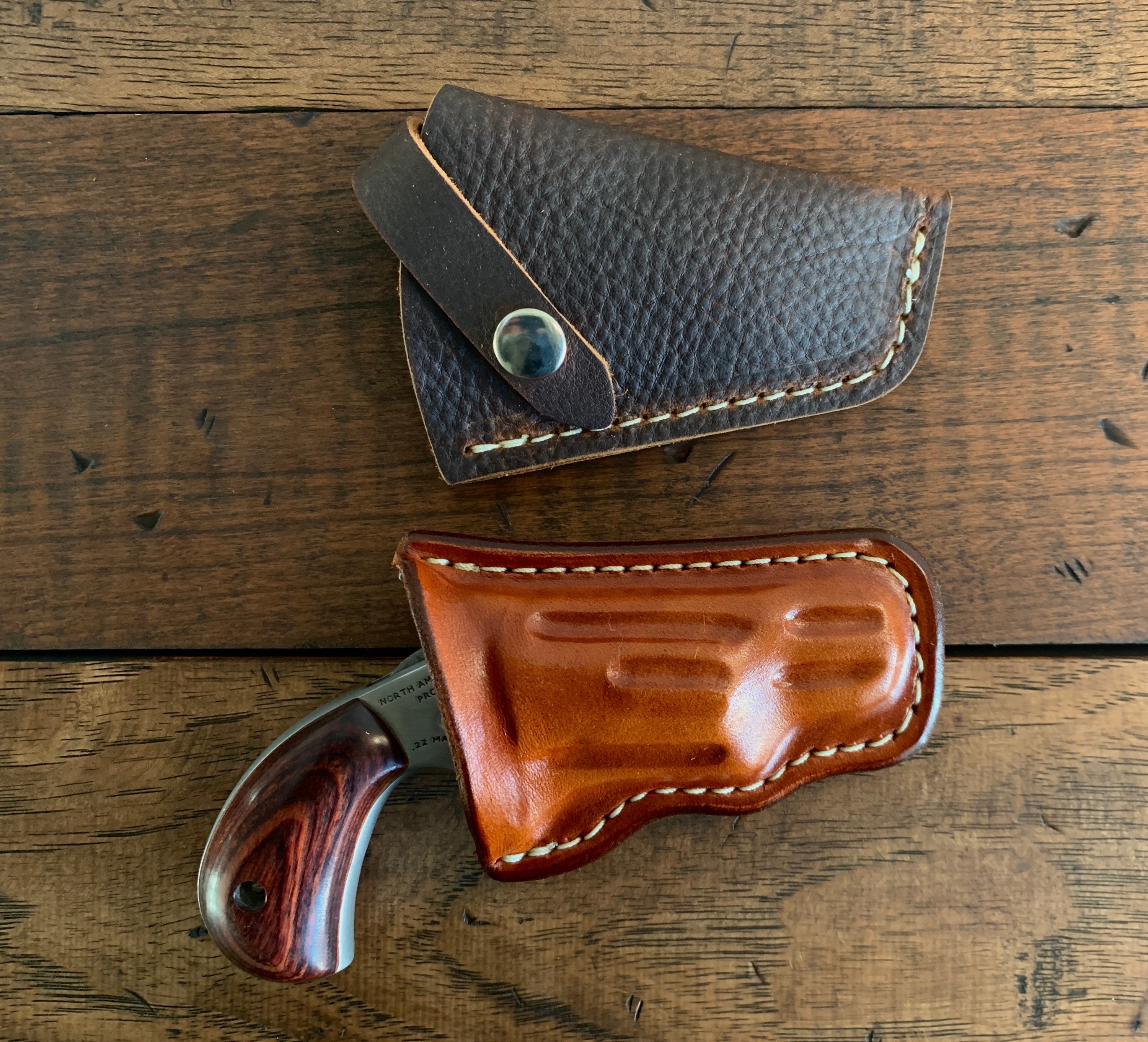 NAA .22 Mag, Custom Made Snap and Formed Holster 2 for 1 Price 1 1/8 ...