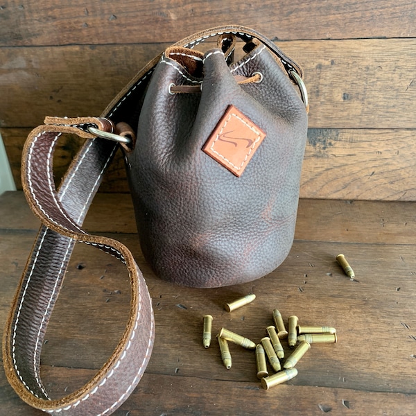 Leather Shell Pouch - Etsy