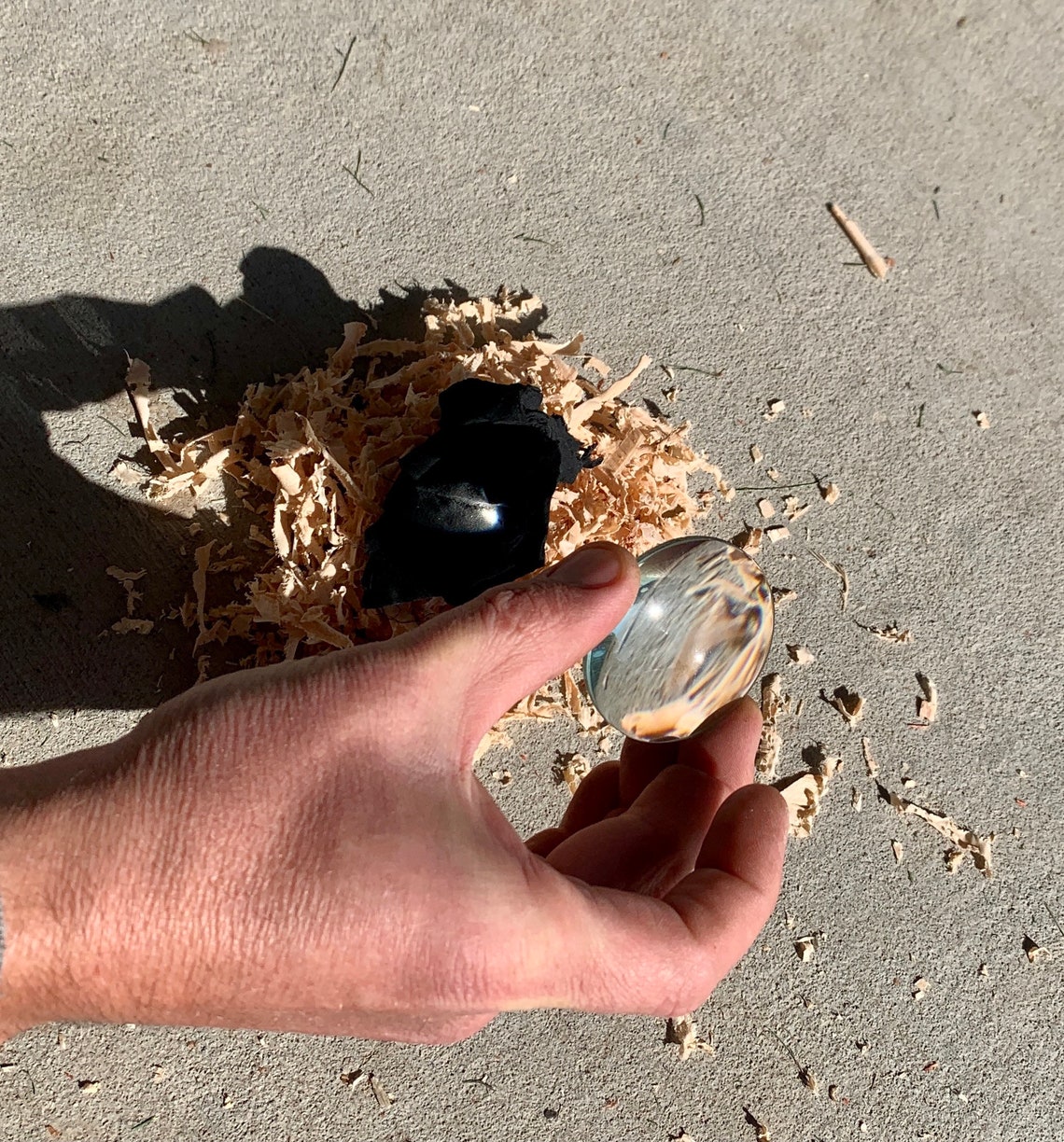 5X Magnifying Glass Fire Starter Kit With Char Cloth | Etsy