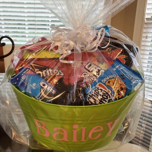 Personalized Candy Gift Basket - Etsy