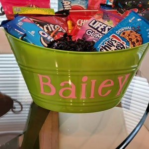 Personalized Candy Gift Basket - Etsy