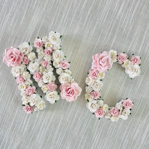 Flower Letter, Floral Letter, Flower Letter Nursery, Flower Letter for ...