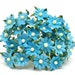 1cm Blue Paper Flowers Mulberry Paper Flowers Miniature - Etsy