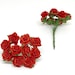 1/2 Red Paper Flowers, Red Paper Roses, Miniature Flowers, Mulberry ...