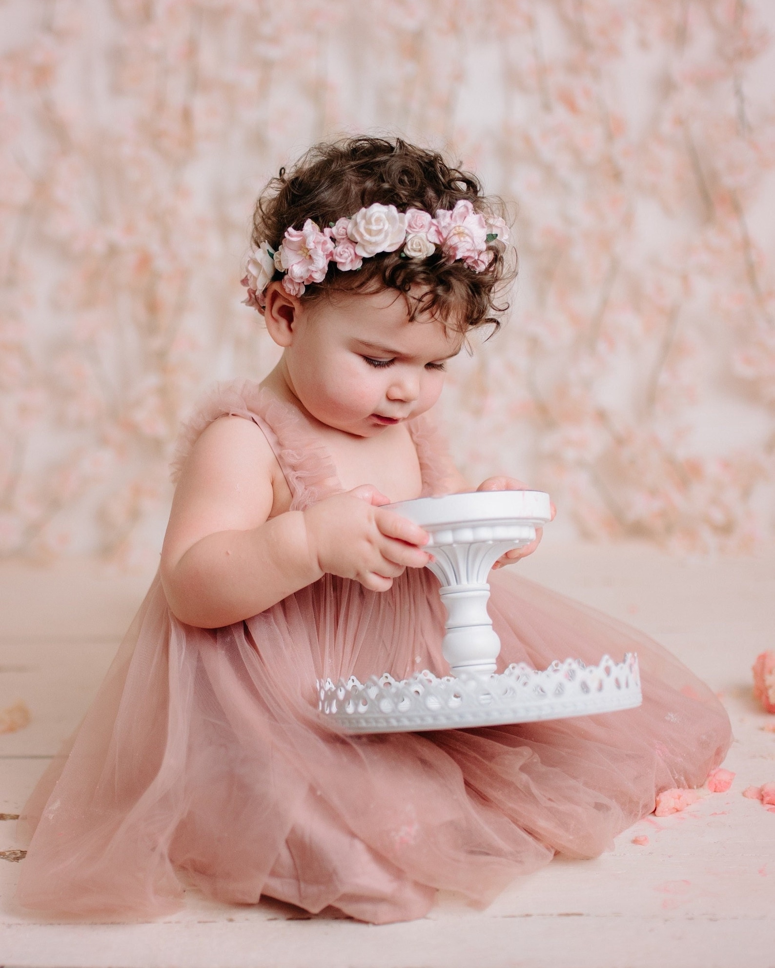 Flower Crown, Baby Flower Crown, Flower Girl Crown, Toddler Flower ...
