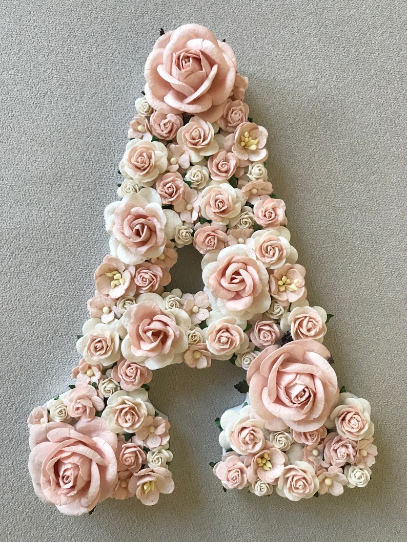 Flower Letter, Flower Letters, Floral Letter Nursery, Flower Letters ...
