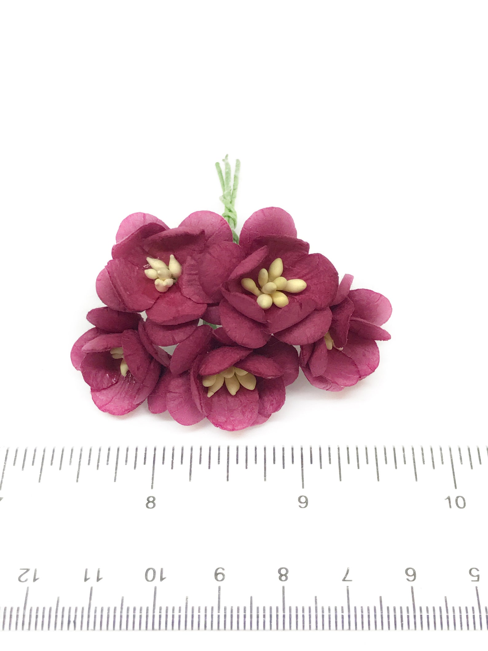 1 Maroon Mulberry Paper Flowers Cherry Blossom Paper - Etsy