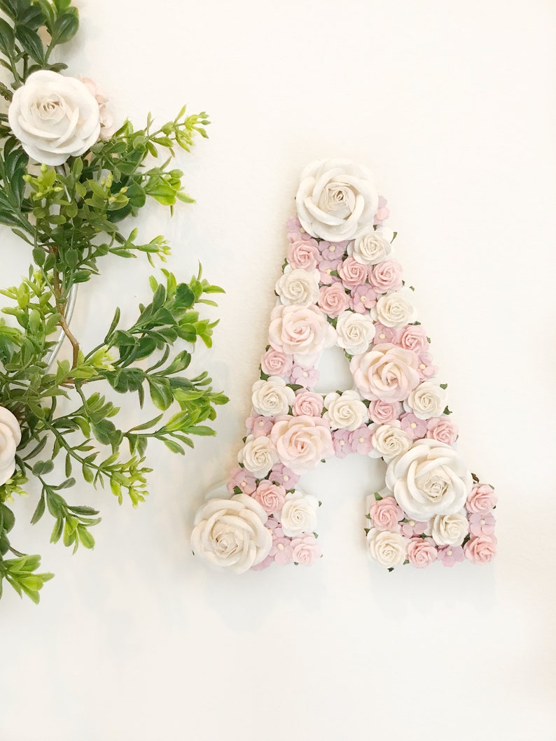 Flower Letter Flower Letters Floral Letter Nursery Flower | Etsy