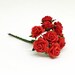 1/2 Red Paper Flowers, Red Paper Roses, Miniature Flowers, Mulberry ...