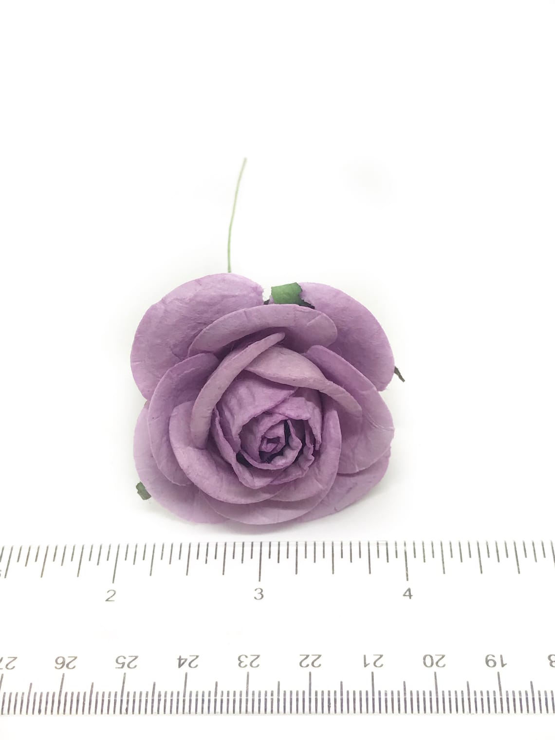 2" Purple Paper Flowers, Mulberry Paper Flowers, Purple Mulberry Paper ...