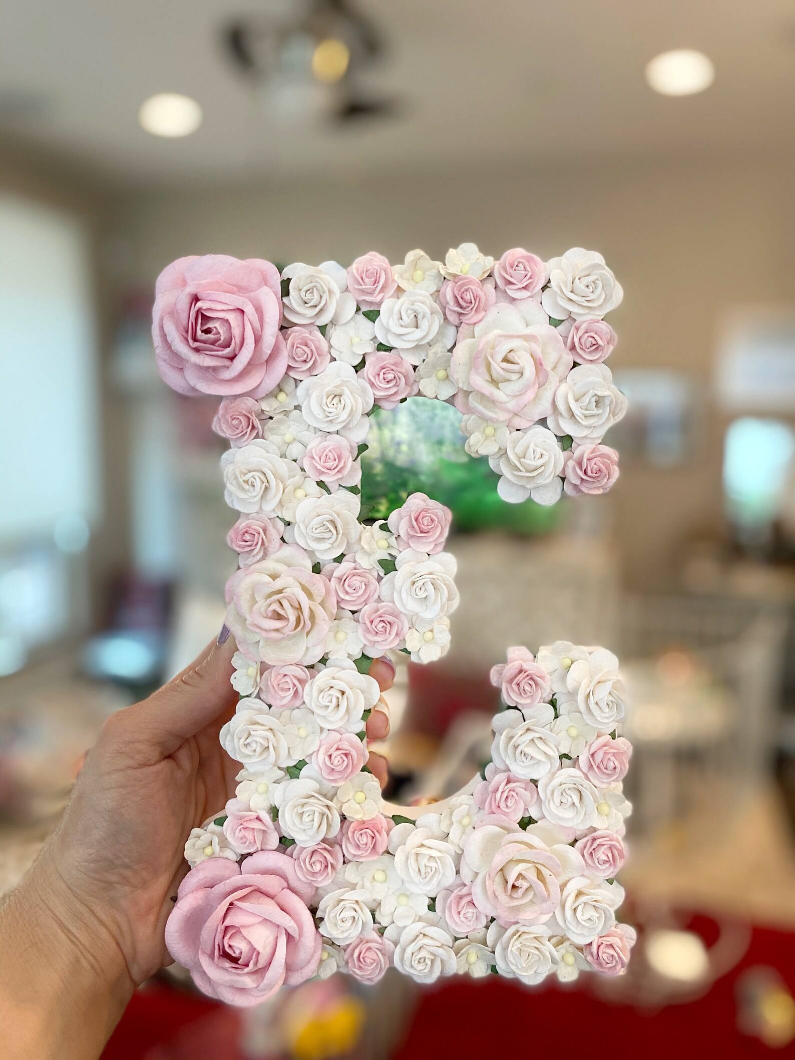 Flower Letter Floral Letter Flower Letter Nursery Flower - Etsy